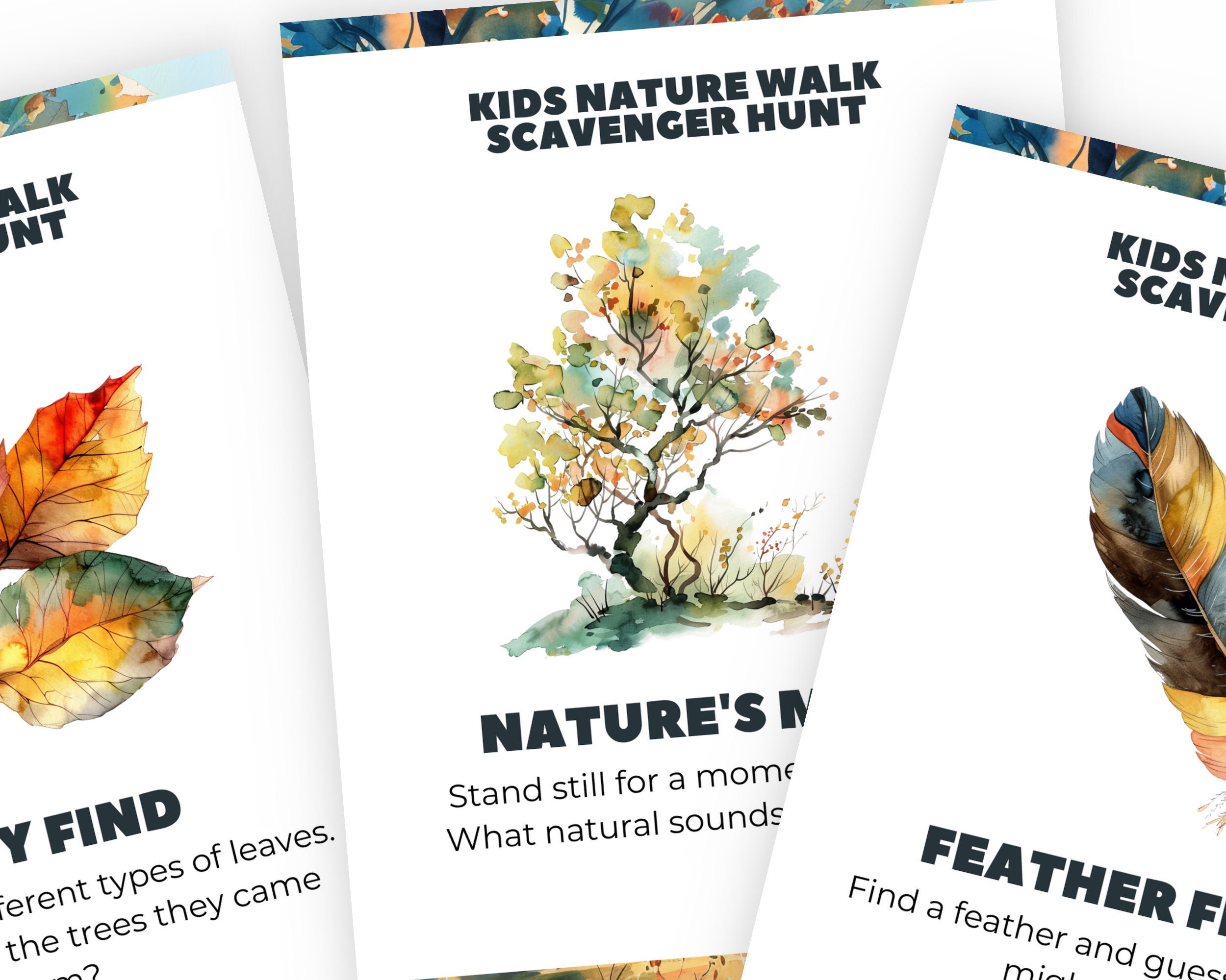 Kids Nature Walk & Scavenger Hunt for Kids | 16 Pages | Explore the ...