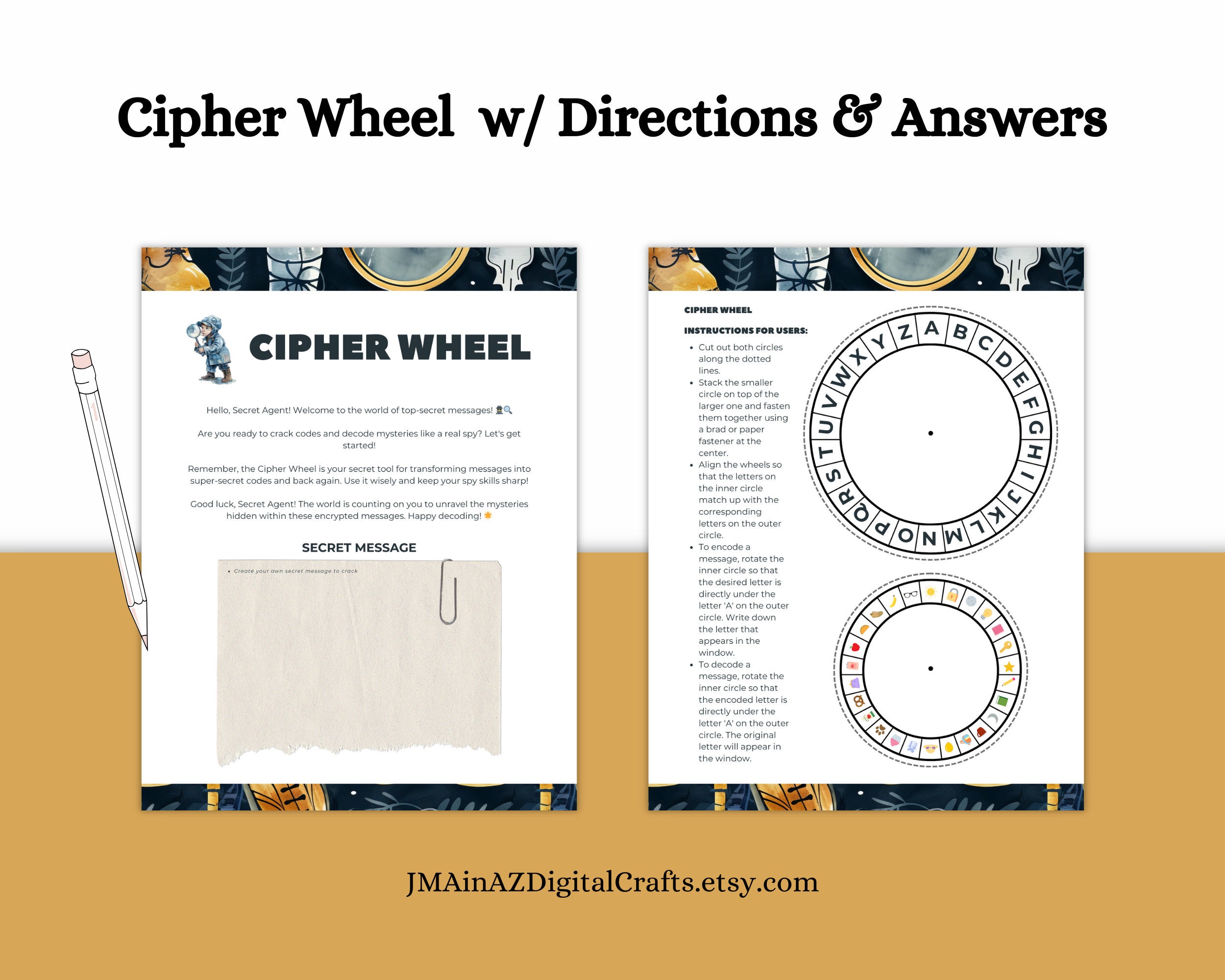 Secret Agent Activity Pack for Kids: Decoding, Word Search, Maze ...