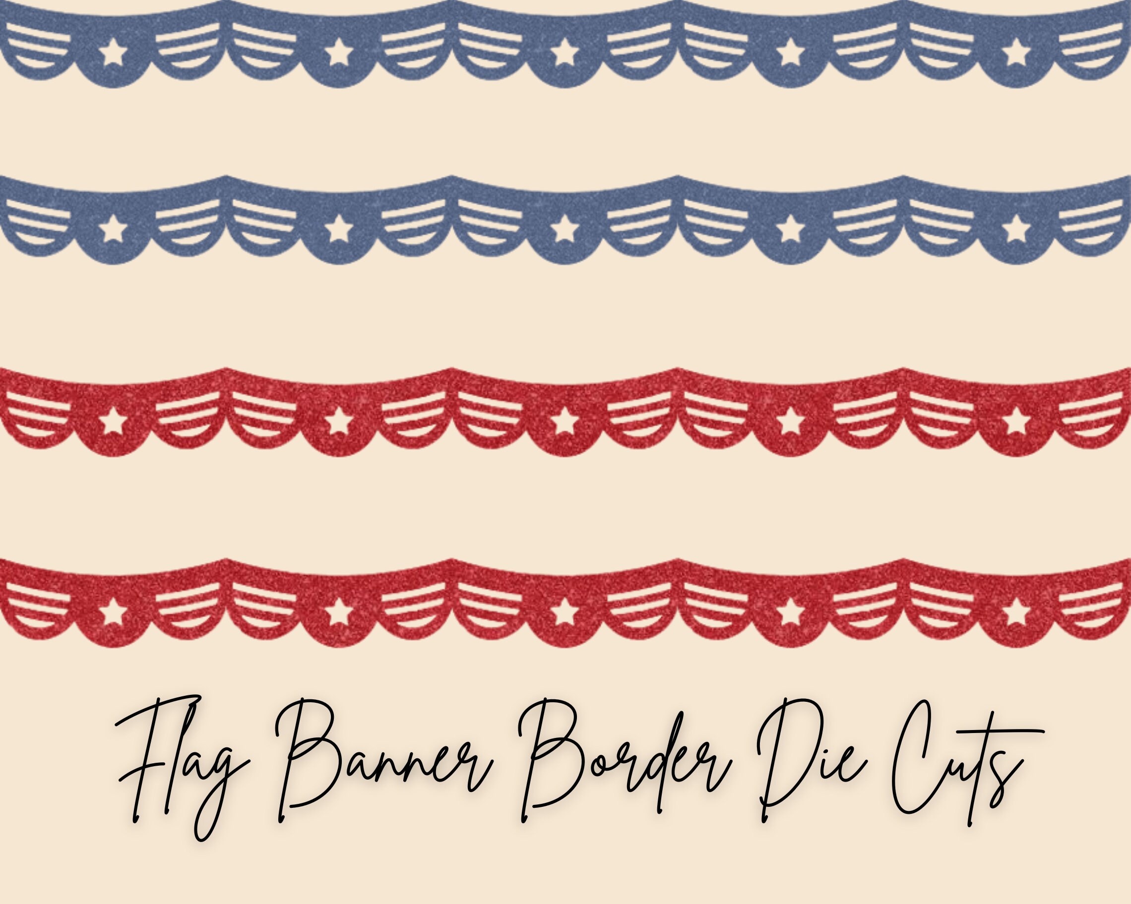 Creative Memories Flag Banner Decorative Border Punch | 4 Total 12-inch ...