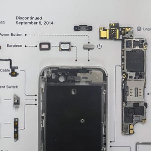 Disassembled iPhone 4 / 4S Frame Art, Teardown With Framed Art ...