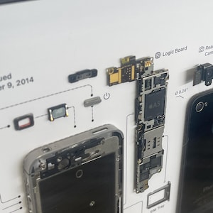 Disassembled iPhone 4 / 4S Frame Art, Teardown With Framed Art ...