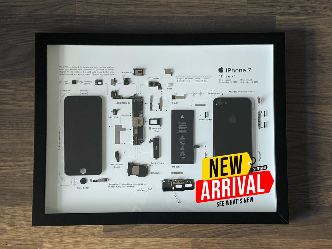 Disassembled iPhone 7 Frame Art, Teardown With Framed Art ...