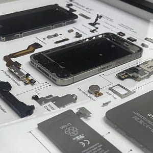 Disassembled iPhone 4 / 4S Frame Art, Teardown With Framed Art ...