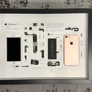 Disassembled iPhone 7 Frame Art, Teardown With Framed Art ...