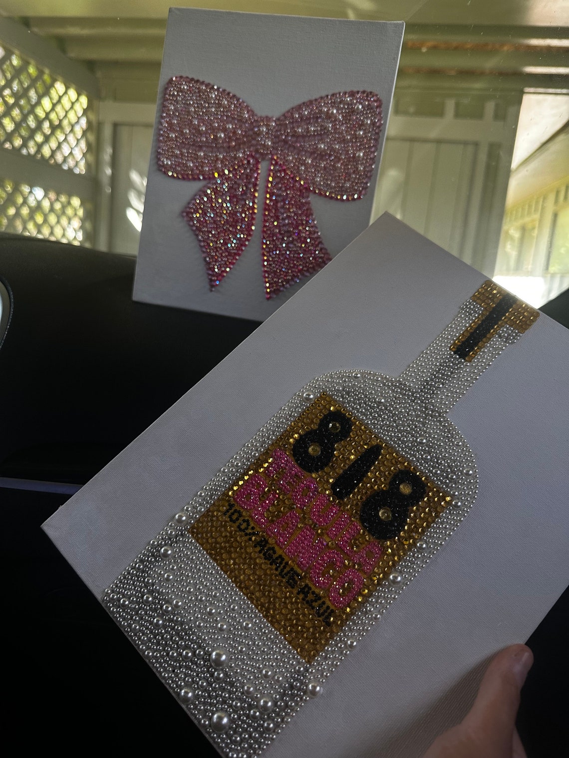 Rhinestone Canvas Art - Etsy