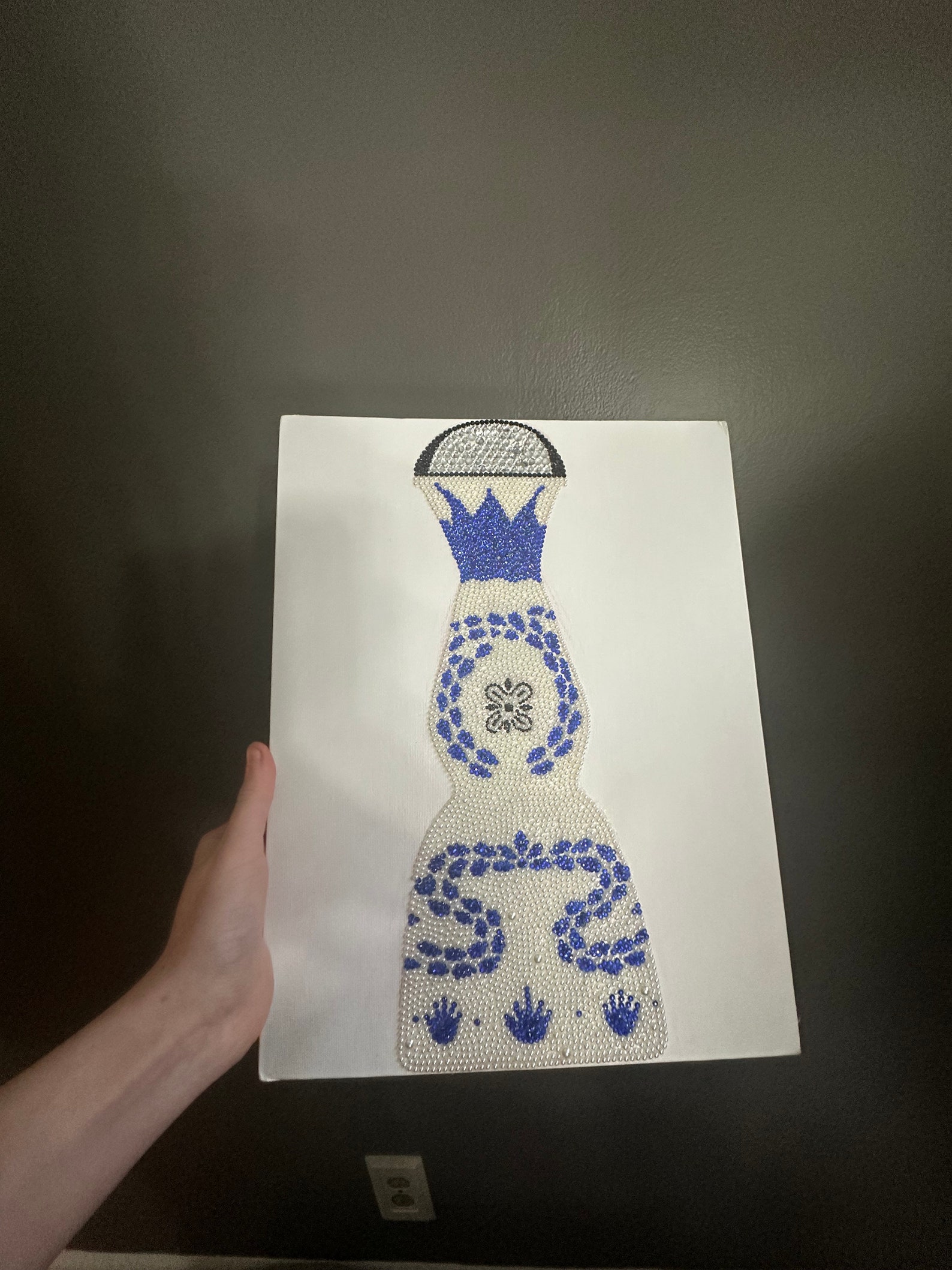 Rhinestone Canvas Art - Etsy