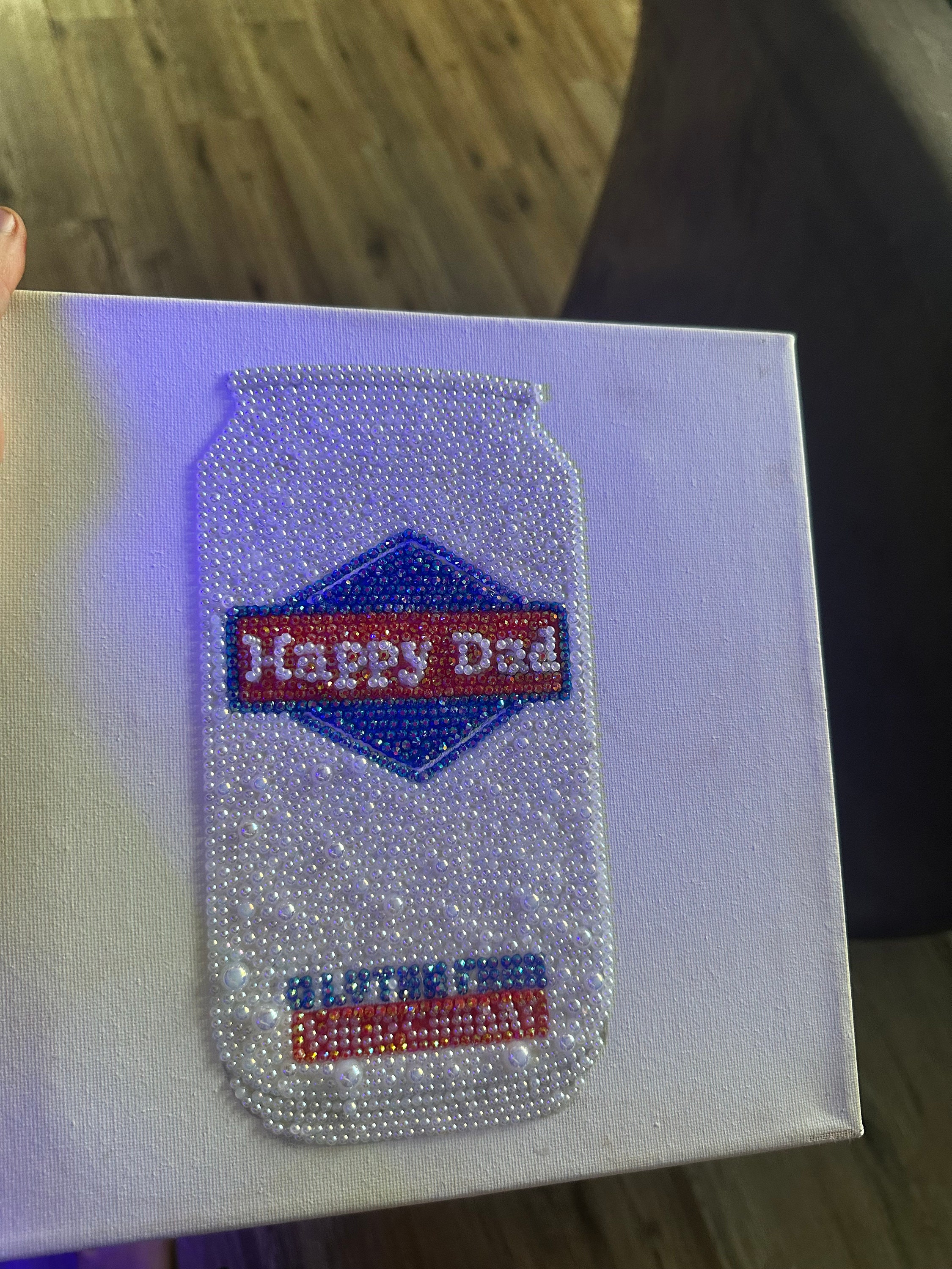 Rhinestone Canvas Art - Etsy