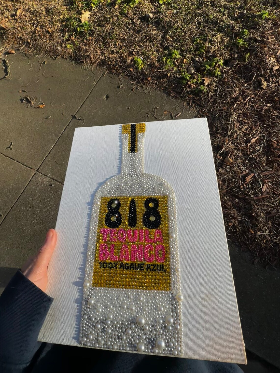 Rhinestone Canvas Art - Etsy