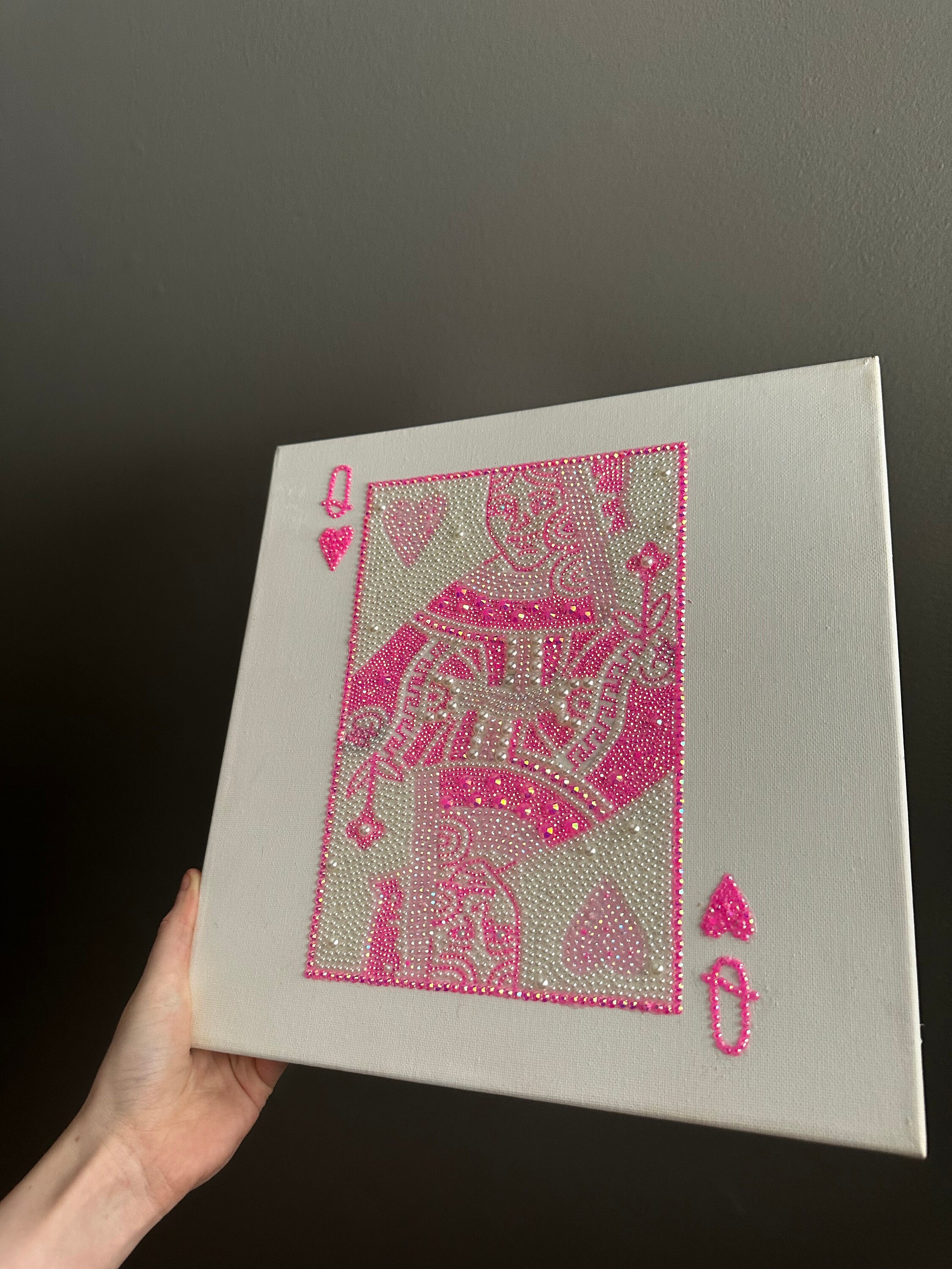 Rhinestone Canvas Art - Etsy