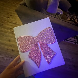 Rhinestone Canvas Art - Etsy