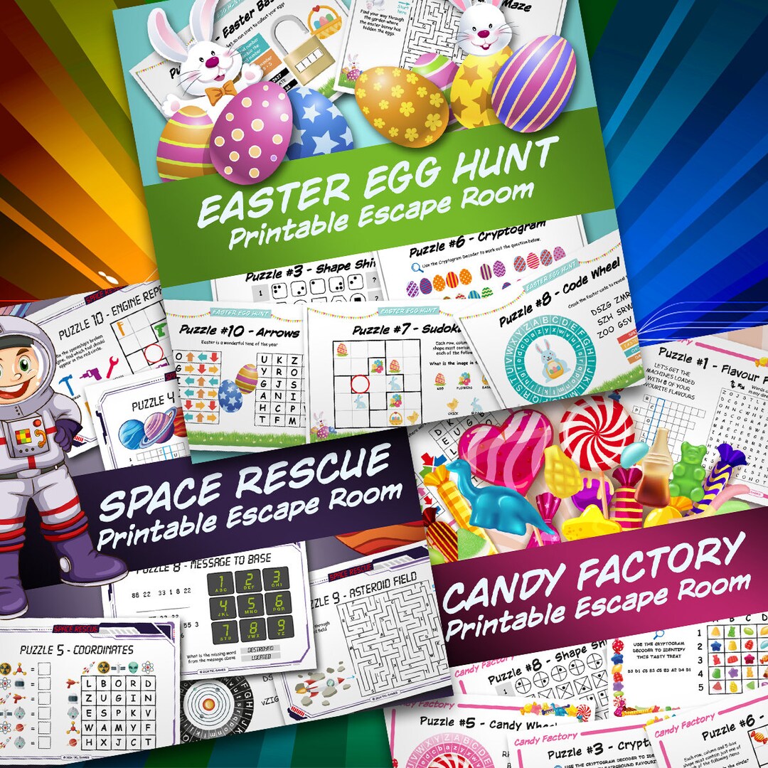 Easter Printable Escape Room Bundle - Etsy