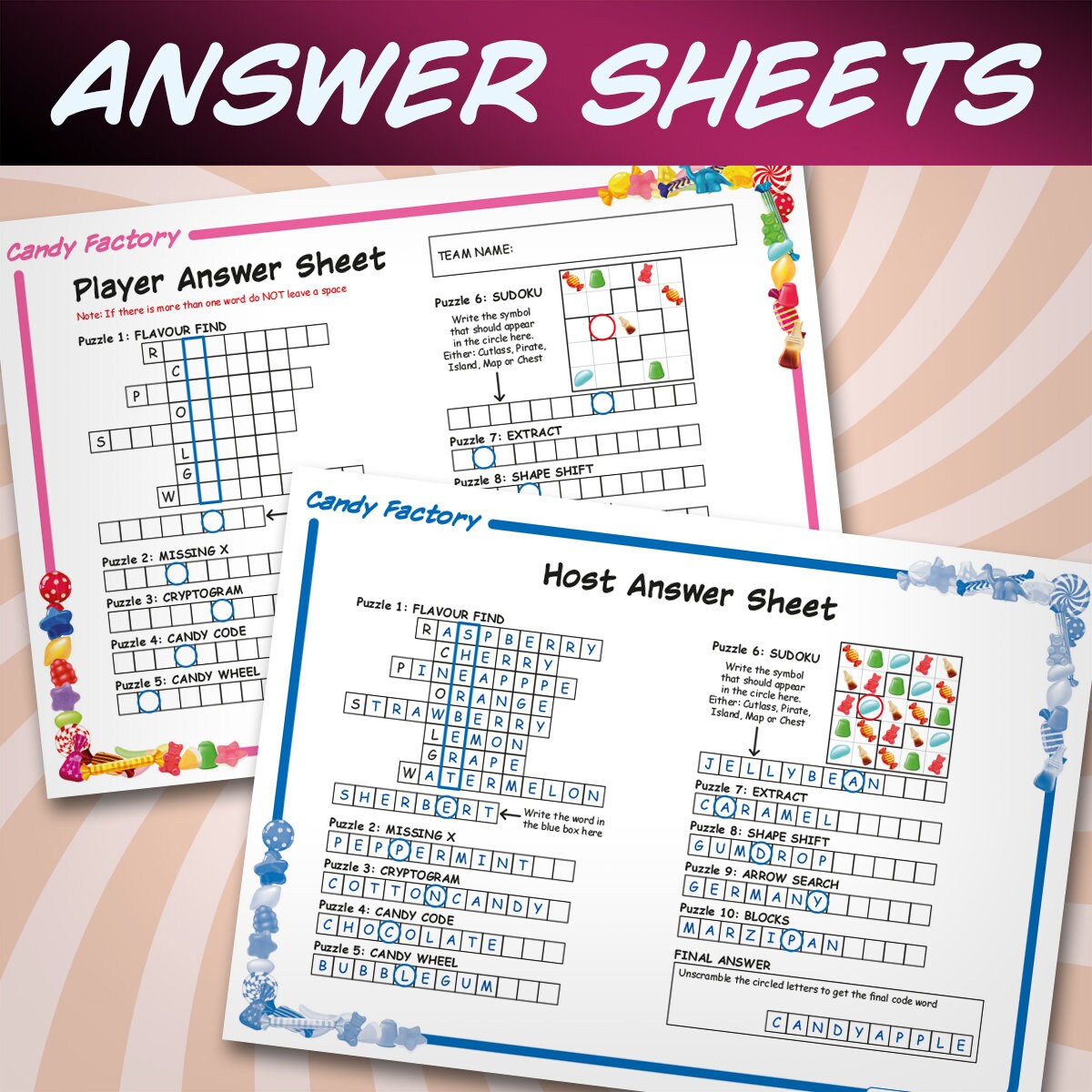 Candy Factory Printable Escape Room Adventure for Kids - Etsy