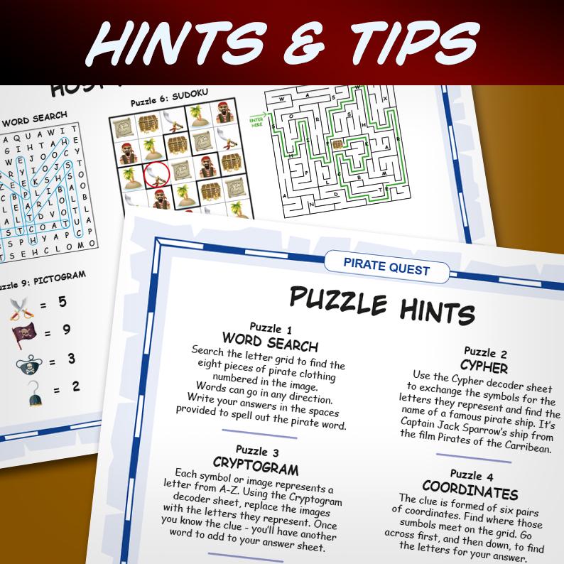 Pirate Quest Printable Escape Room Adventure for Kids - Etsy