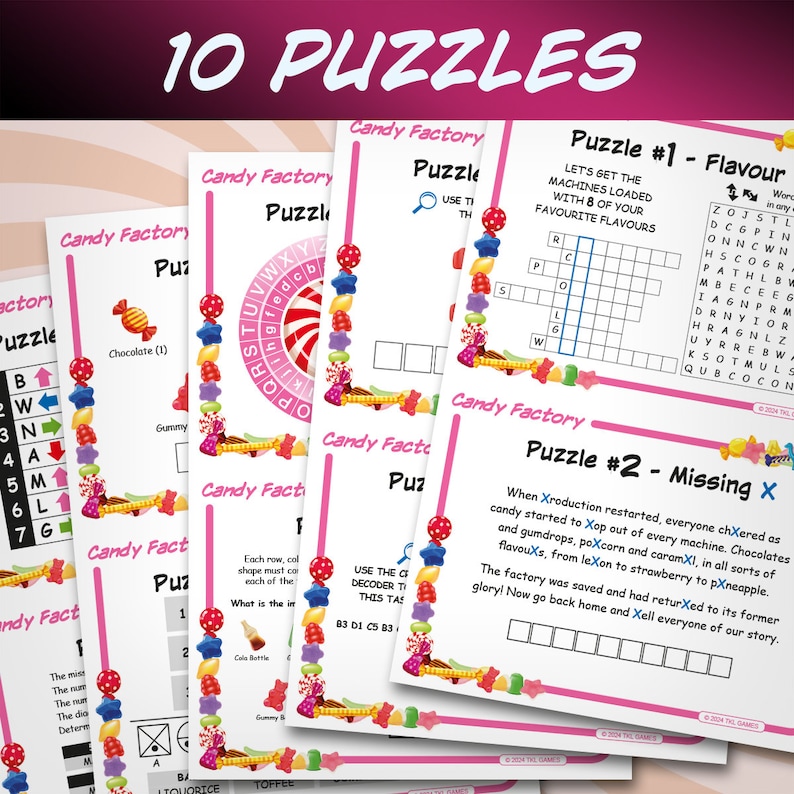 Candy Factory Printable Escape Room Adventure for Kids - Etsy