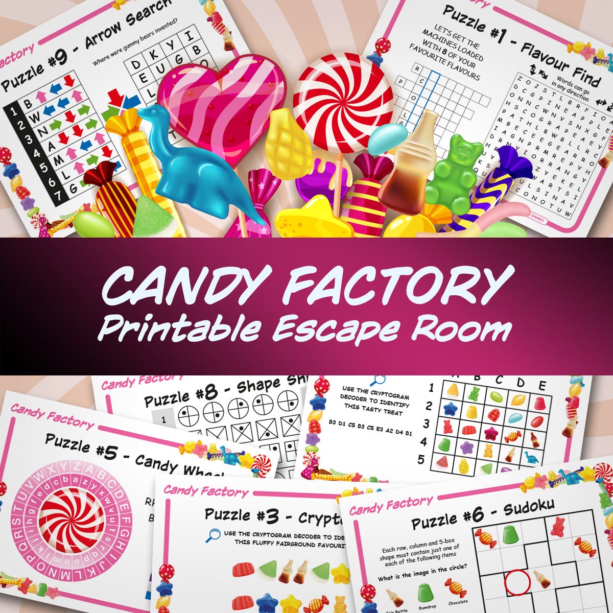 Candy Factory Printable Escape Room Adventure for Kids - Etsy