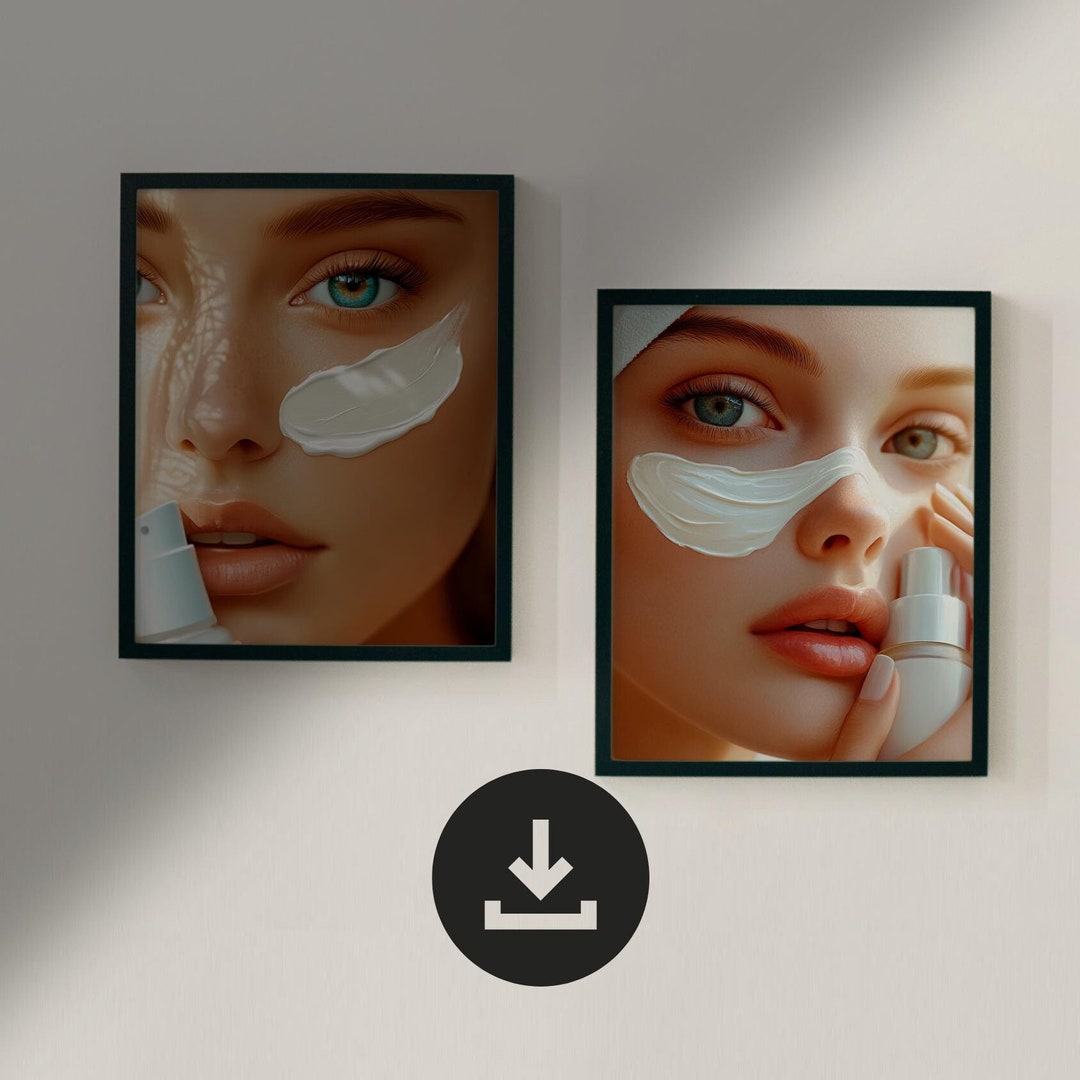SET OF 2 Printable Beauty Salon Decor, Beauty Art, Beautician Print ...