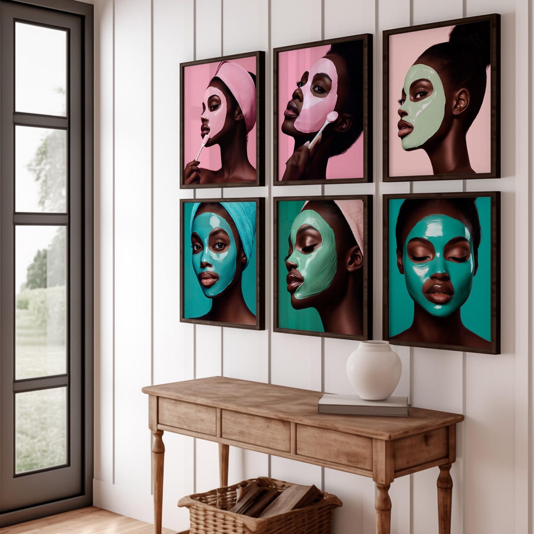SET OF 6 Printable Beauty Salon Decor, Beauty Art, Beautician Print ...