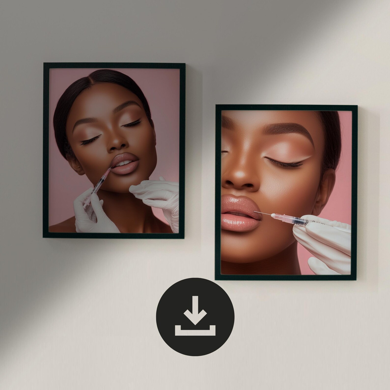 SET OF 2 Printable Beauty Salon Decor, Beauty Art, Beautician Print ...