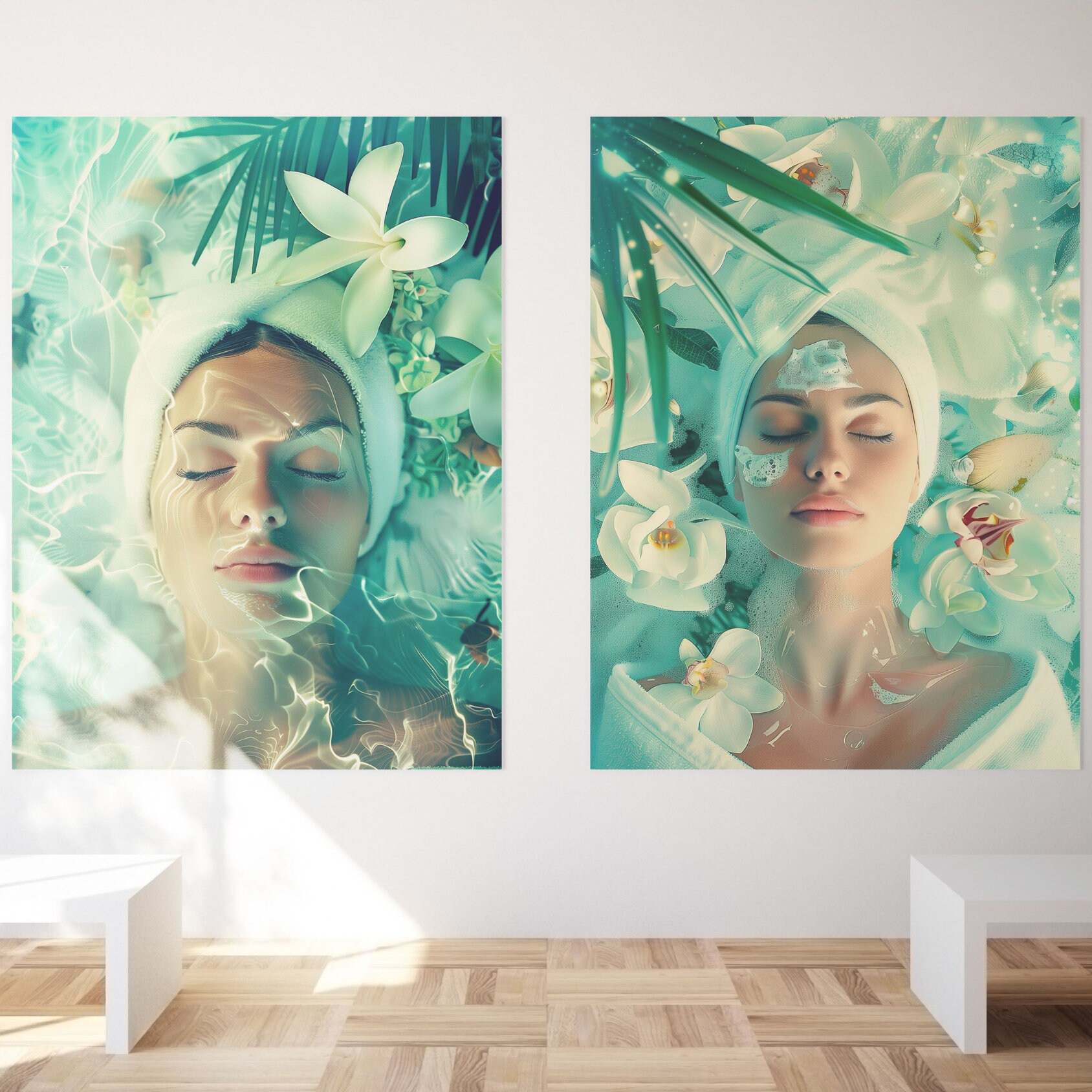 SET OF 2 Printable Beauty Salon Decor, Beauty Art, Beautician Print ...