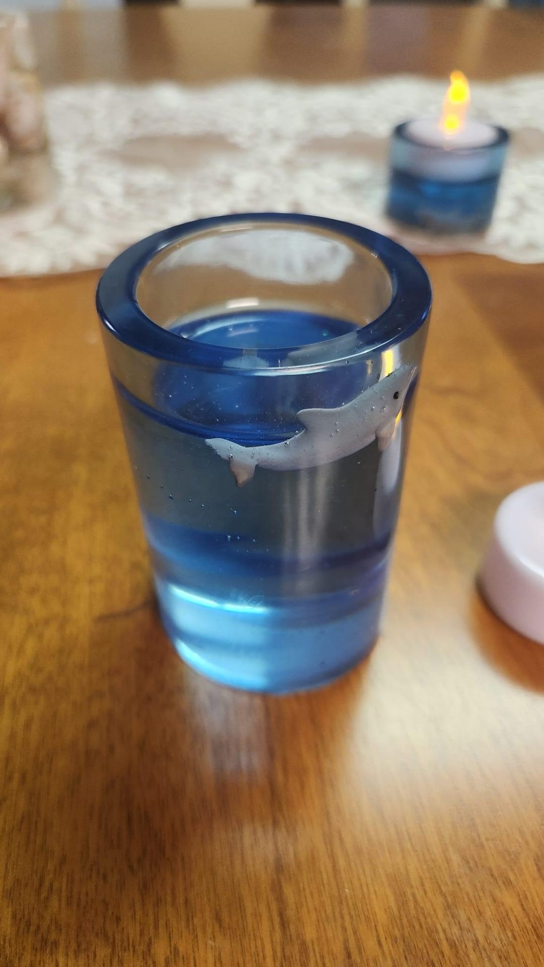 Dolphin Candle Holder, Dolphin Decor, Coastal Candle Holder, Dolphin ...