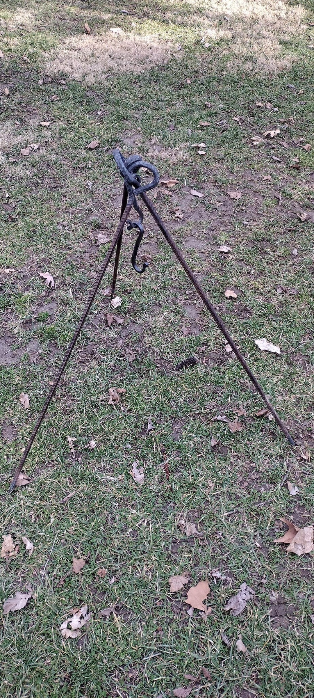 Campfire Tripod Cooking Set Hand Forged - Etsy