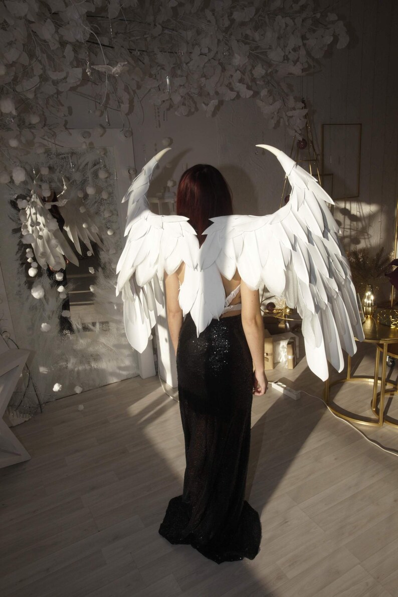 Large White Heaven Angel Wings/transforming in 2 Poses/alita Battle ...