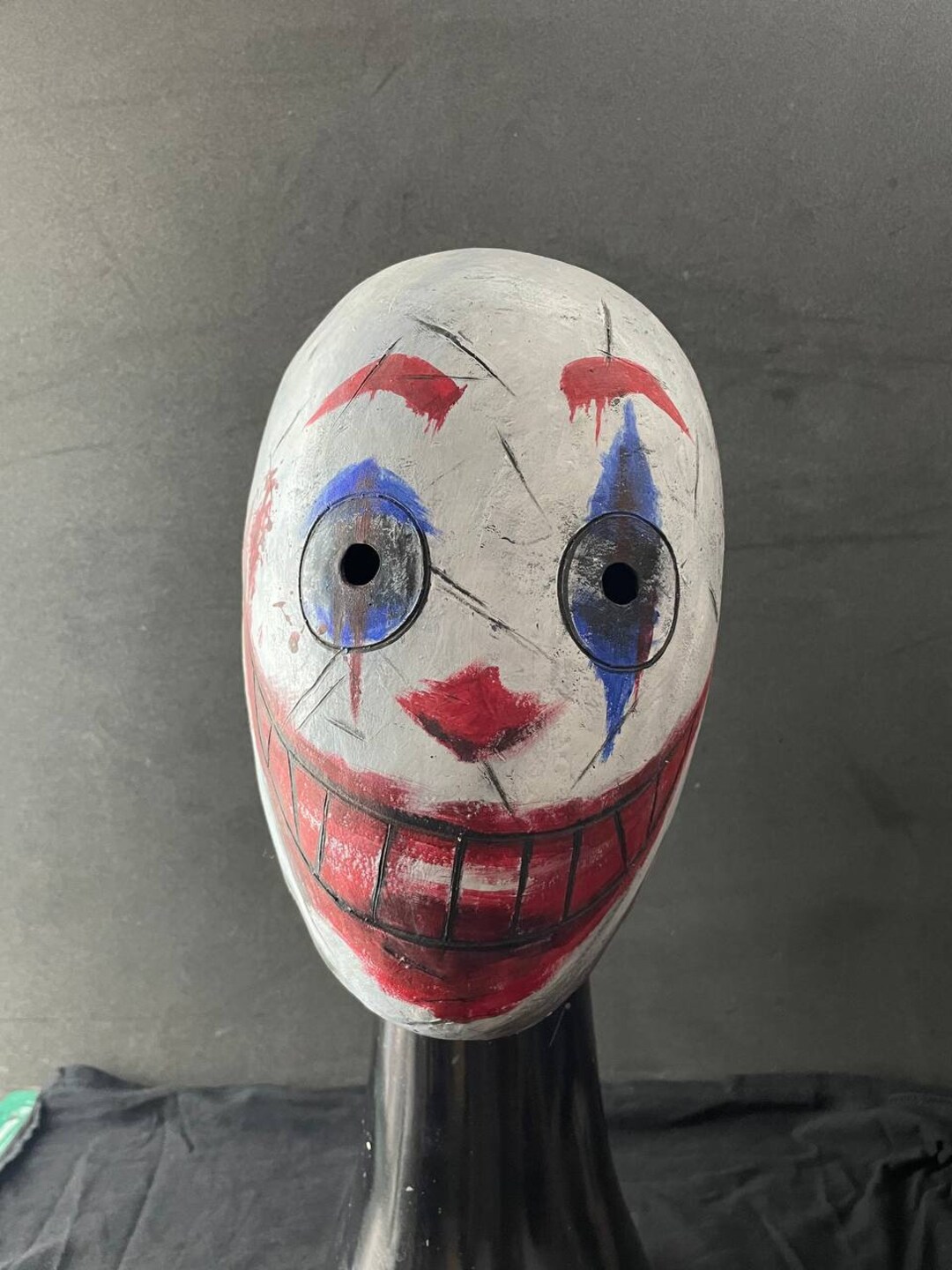 Clown Mask Killer Maniac Video Game Cosplay Survival Horror Halloween ...