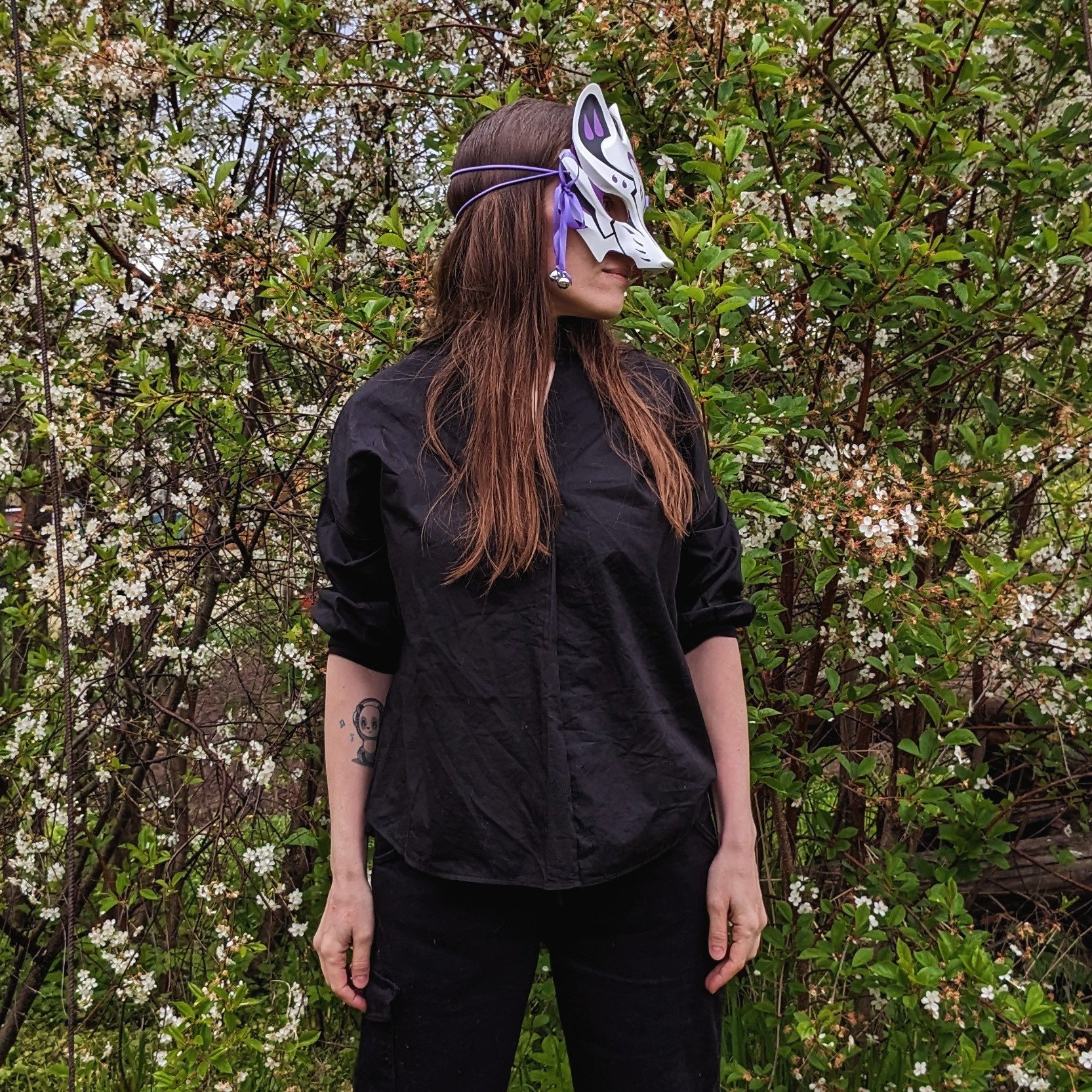 Kitsune Half Mask - Etsy