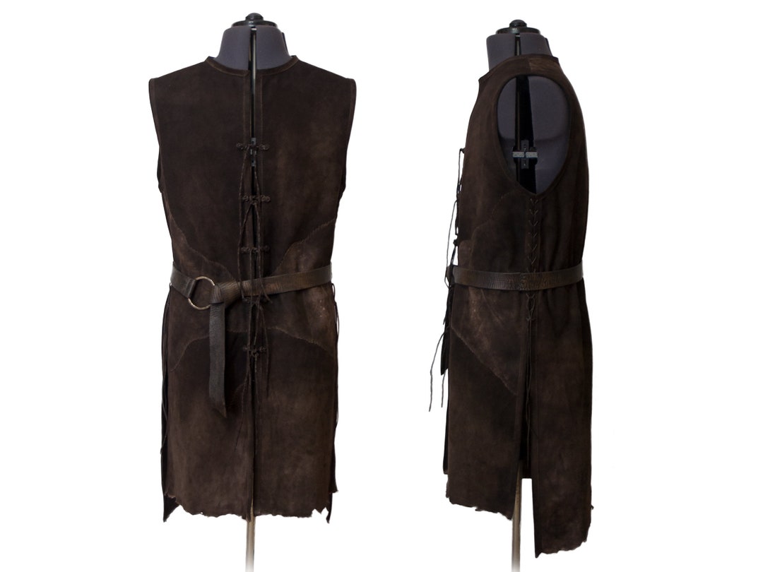 Aragorn Leather Long Vest / Strider Tabard / LOTR Costume Cosplay ...