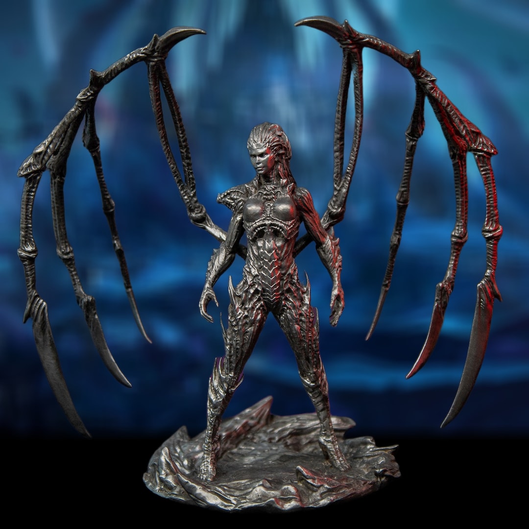 Sarah Kerrigan Zerg From Starcraft Metal Miniature Hand Painted - Etsy