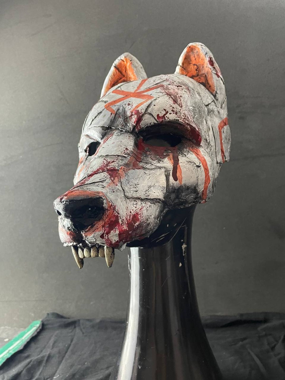 Dog Mask Scary Puppy Video Game Cosplay Survival Horror Halloween ...