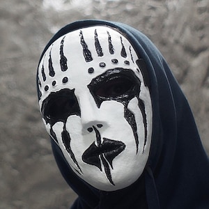 Joey Jordison Mask White Drummer Mask Hard Rock Halloween Mask Scary ...
