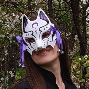Kitsune Half Mask - Etsy