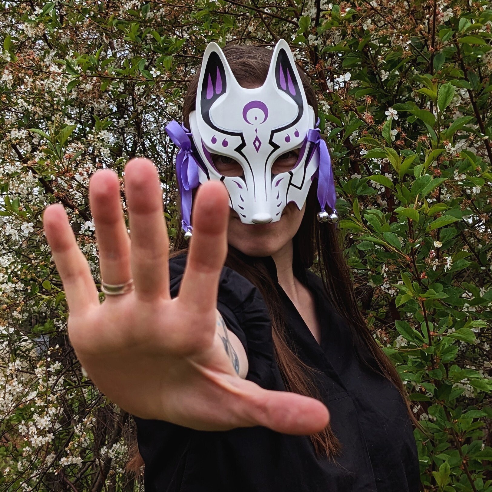Kitsune Half Mask - Etsy
