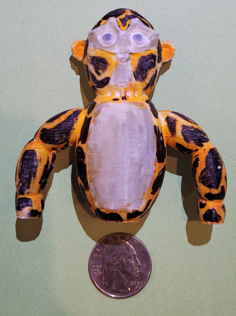 Gorrilla Tag 3d Printed Monkeys - Etsy