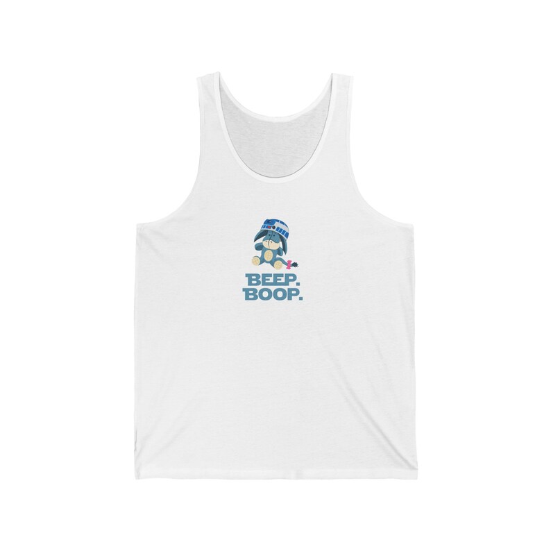 Beep. Boop. Cute Eeyore Dressed as R2D2 Star Wars Tank Top Unisex ...
