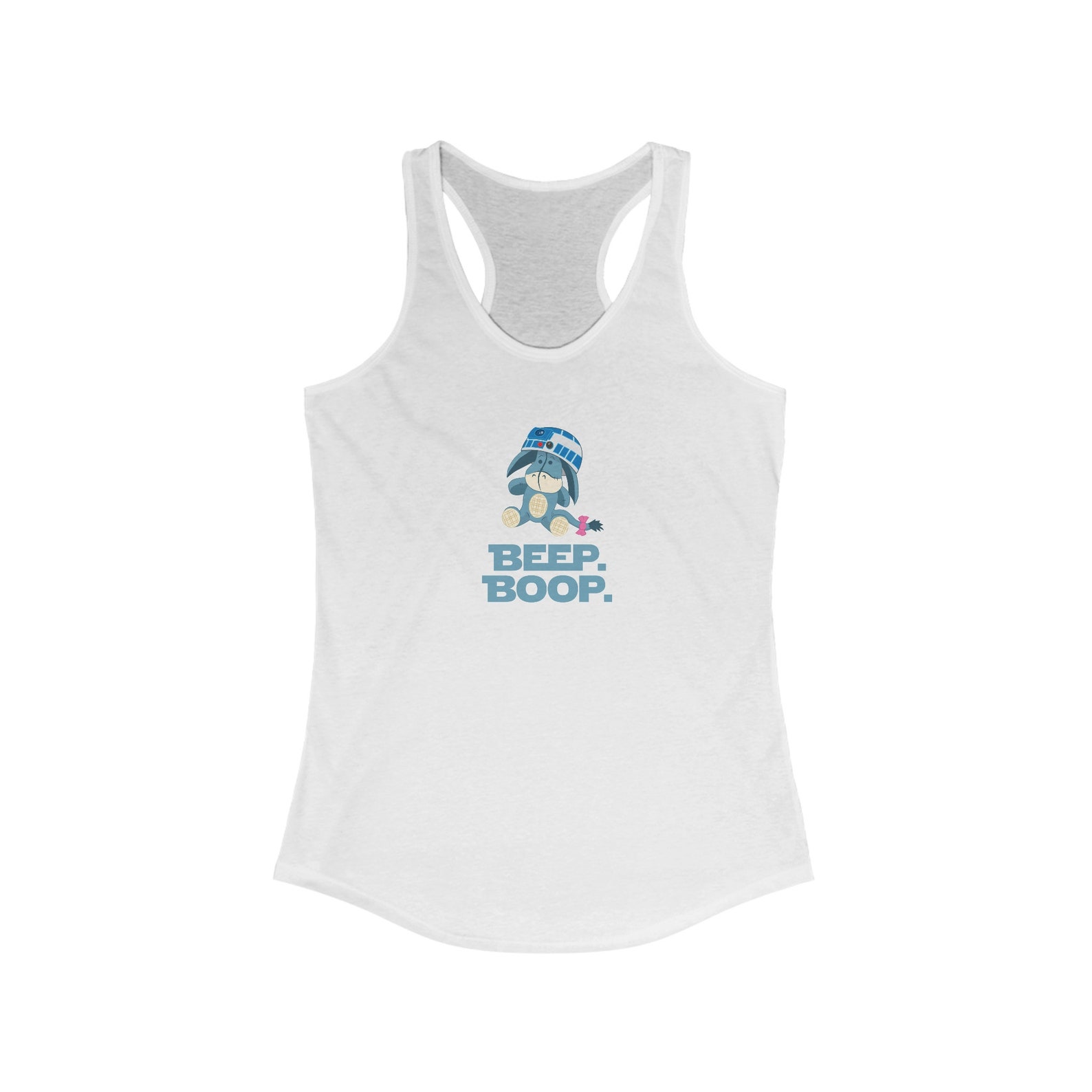 Beep. Boop. Cute Eeyore Dressed as R2D2 Star Wars Tank Top Women's ...