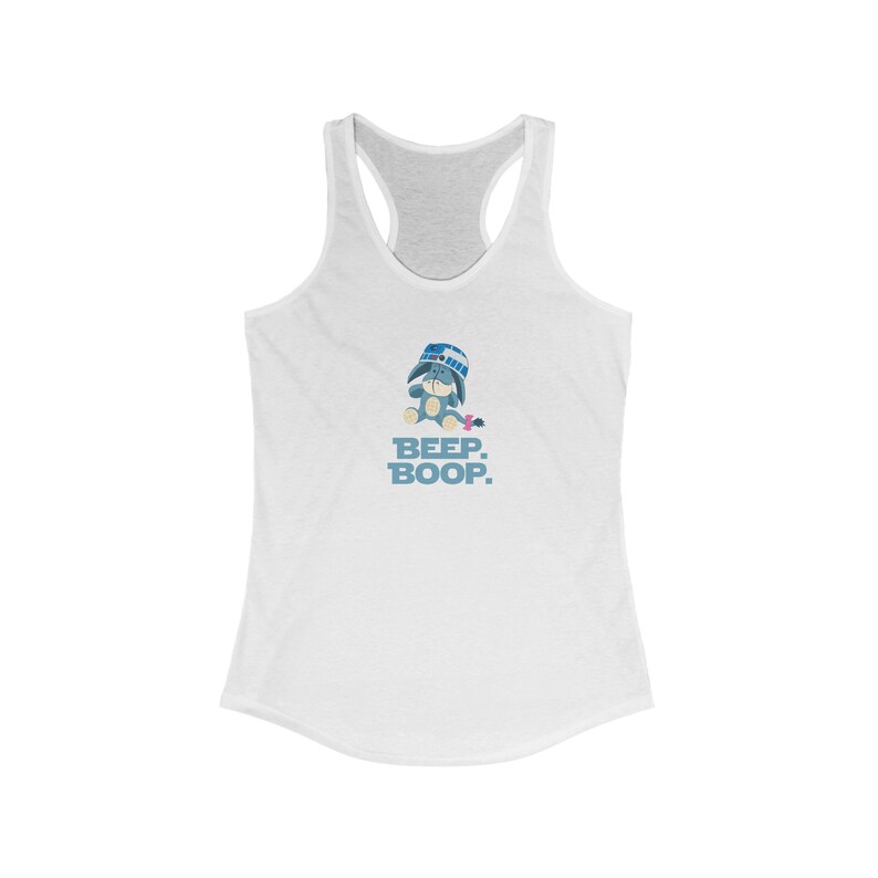 Beep. Boop. Cute Eeyore Dressed as R2D2 Star Wars Tank Top Women's ...