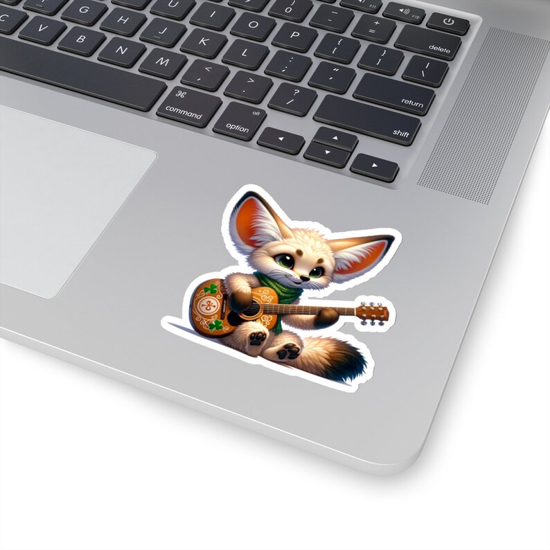 Fennec Fox Guitar Sticker // Irish Music Sticker for Instrument Case ...
