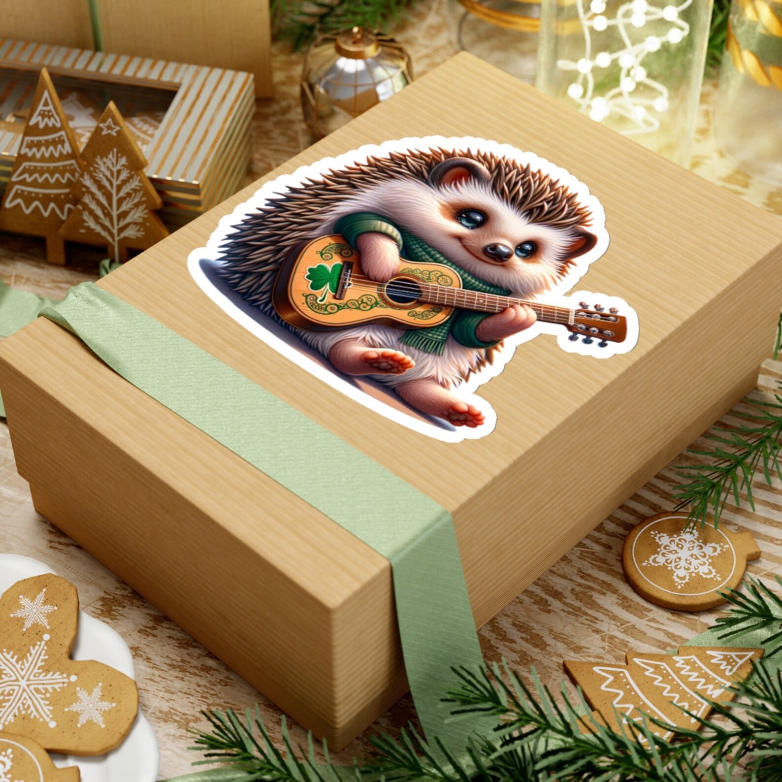 Guitar Hedgehog Sticker // Irish Music Sticker for Instrument Case ...