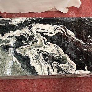 Custom Rossa Luna Marble Coffee Table 55x32in Ready to Ship Side Table ...