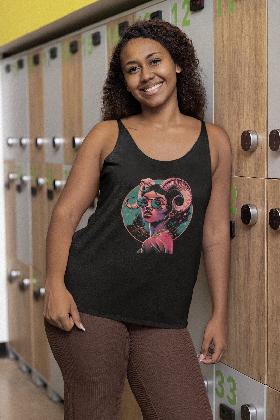Aries Woman Tank Top, Zodiac Sign Top for Her, Aries Birthday Gift ...