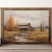 Old Barn Painting, Barn Wall Decor, Vintage Countryside Print, Old Barn ...