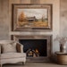 Old Barn Painting, Barn Wall Decor, Vintage Countryside Print, Old Barn ...