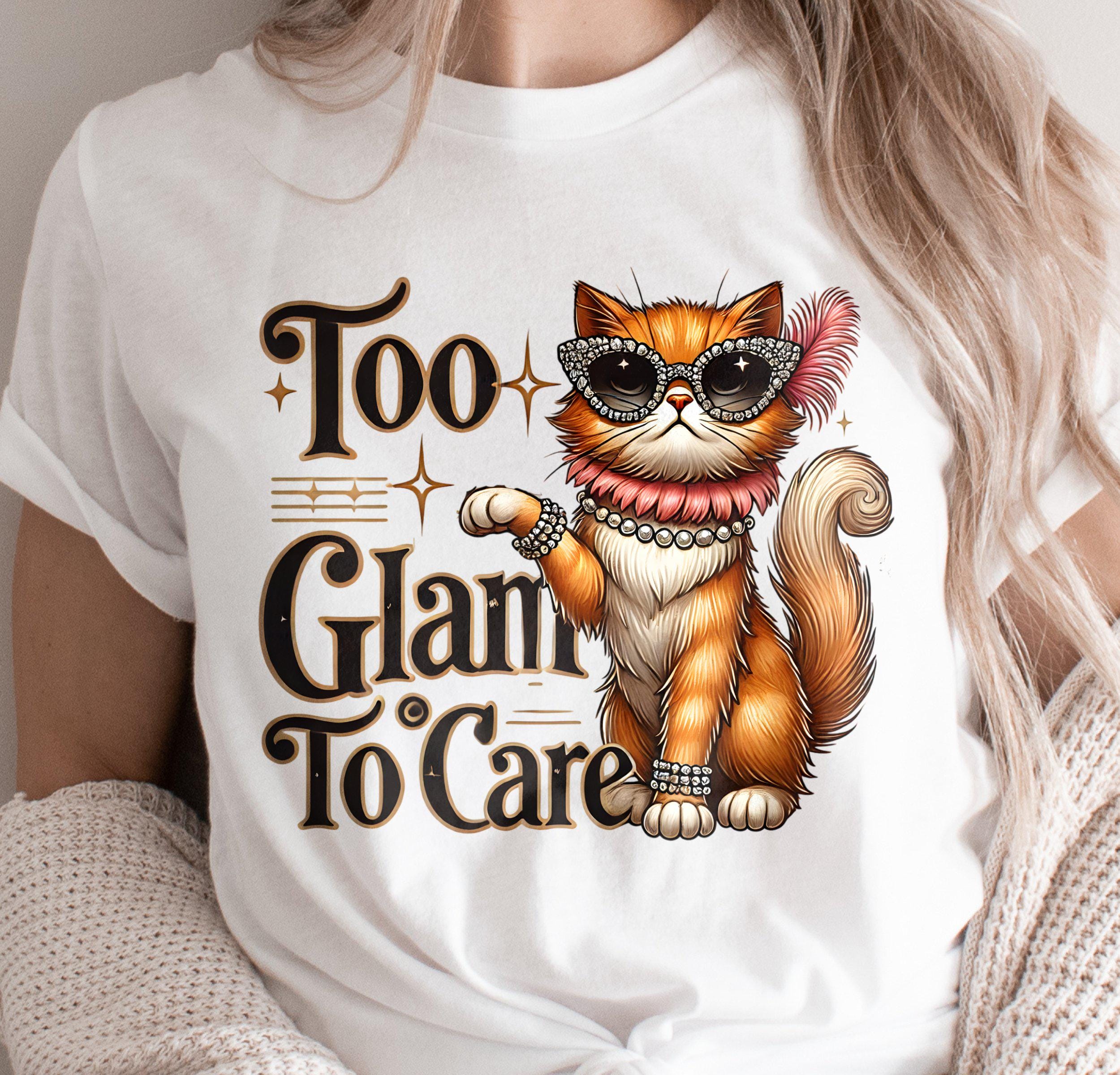 Glam Cat Watercolor Clipart: Cat Lover PNG (digital Download) - Etsy