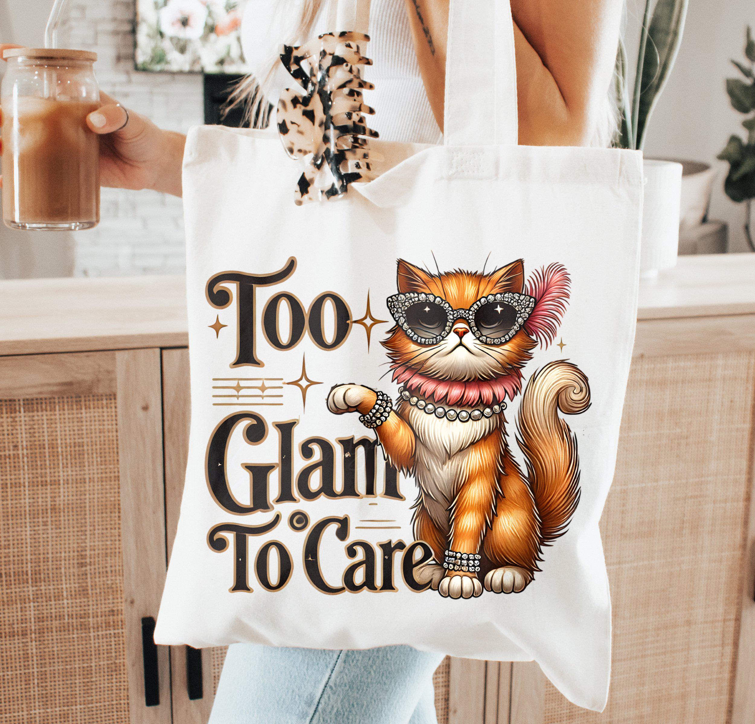 Glam Cat Watercolor Clipart: Cat Lover PNG (digital Download) - Etsy