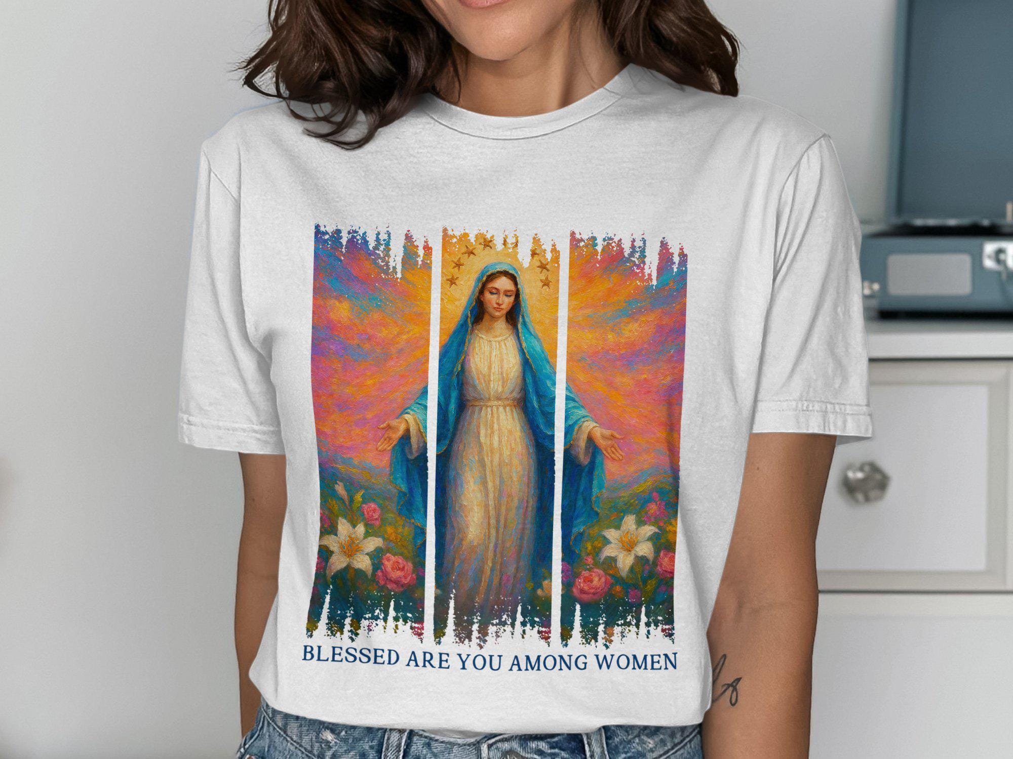 Virgin Mary Shirts PNG Design, Mother Mary Png, Virgin Mary Png ...