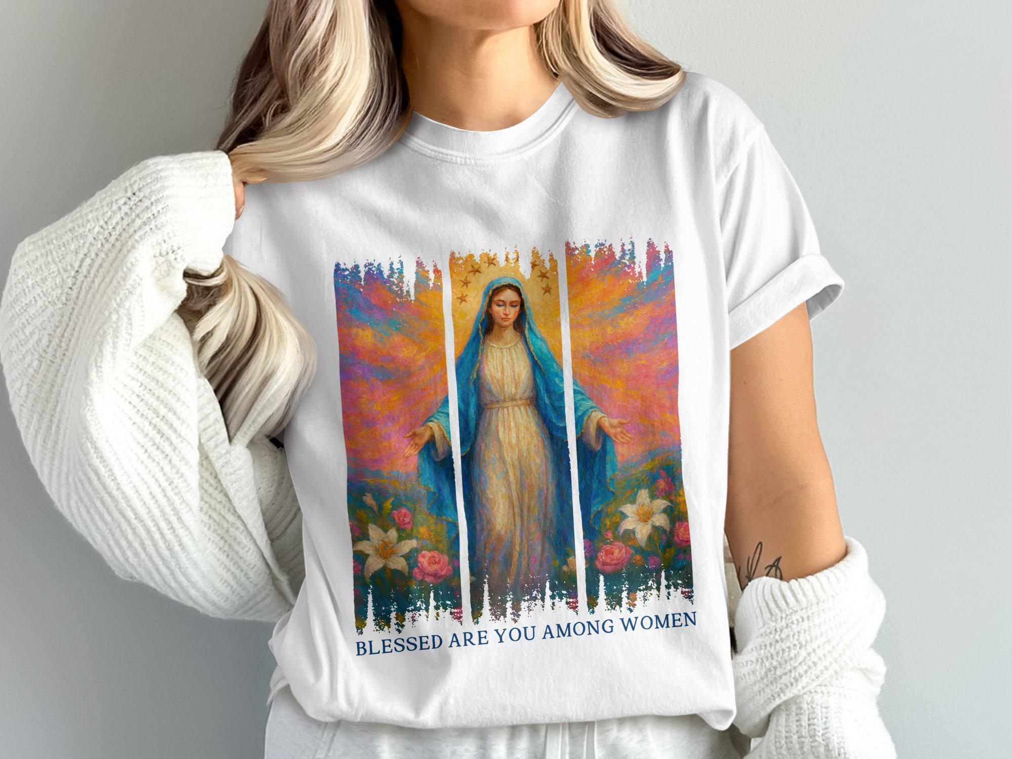 Virgin Mary Shirts PNG Design, Mother Mary Png, Virgin Mary Png ...