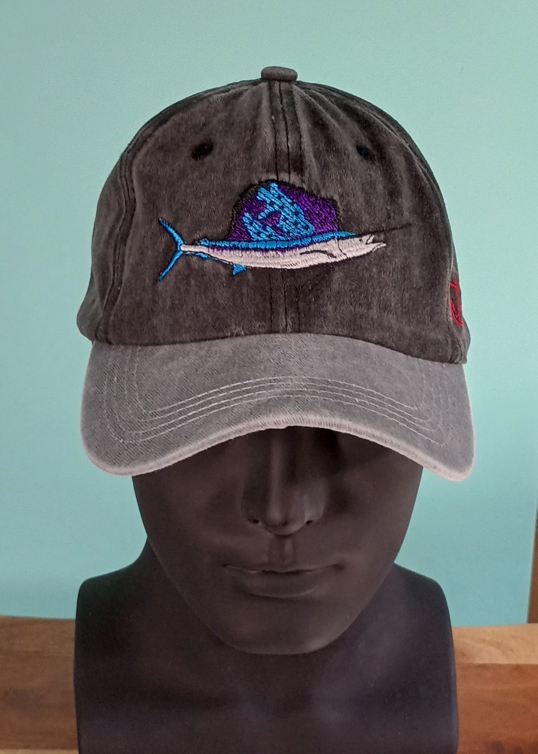 Sailfish, Blue Marlin Baseball Cap Fishing Cap Hat, Gift for Fisherman ...