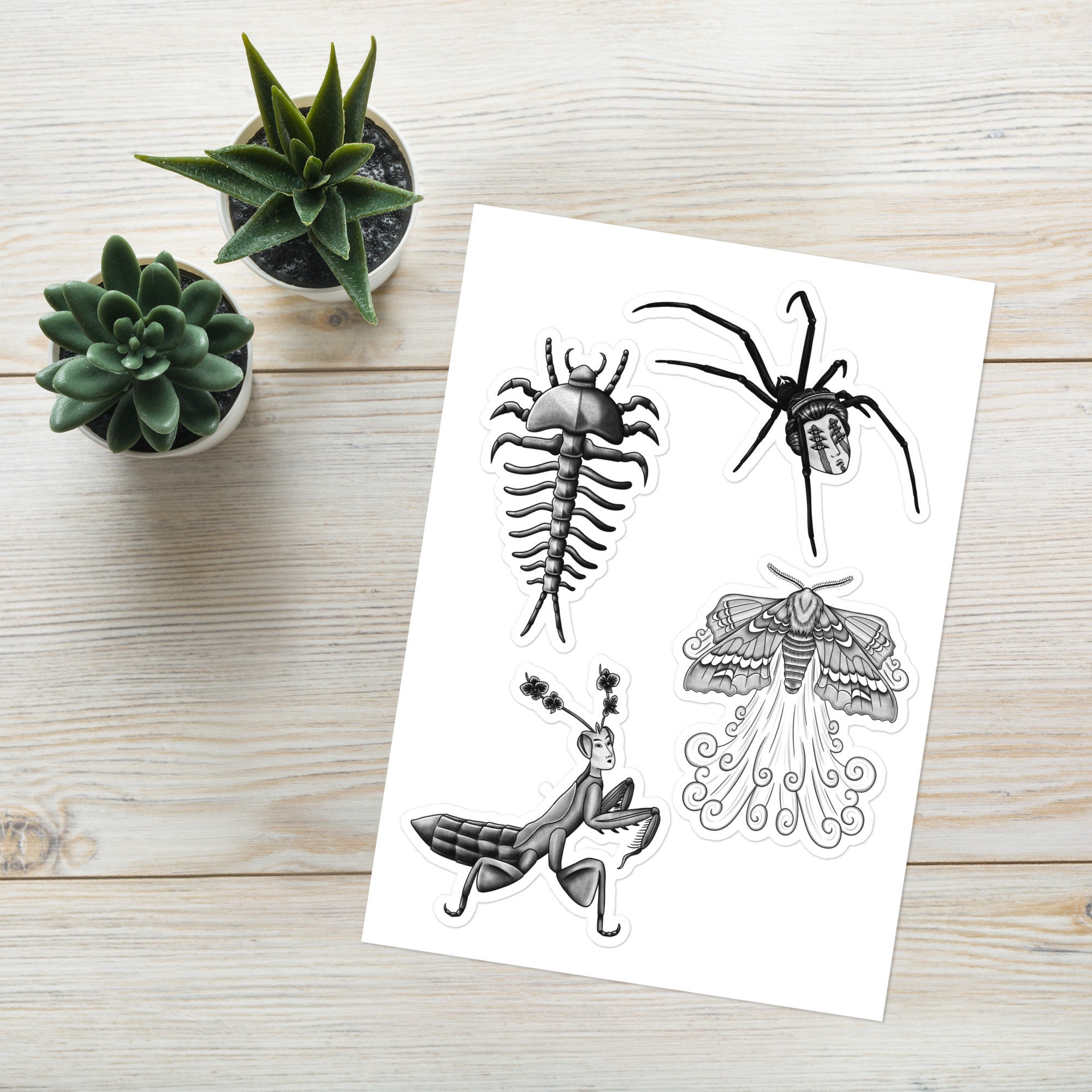 The Enchiridion of Demon Bugs Sticker Sheet V2 | Insect Stickers, Bug ...
